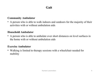 Human locomotion final | PPT