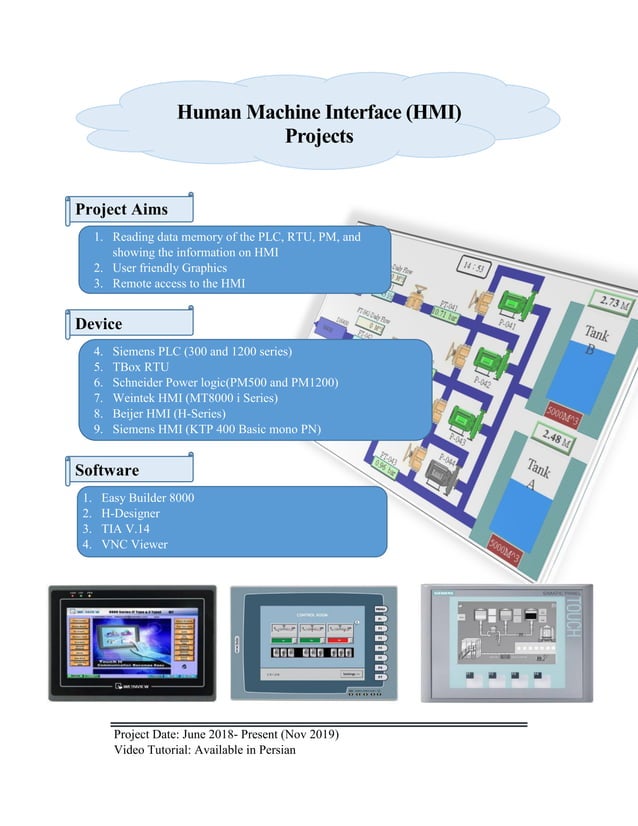 Human machine interface (HMI) projects | PDF