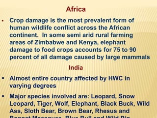 Human wildlife conflict | PPTX