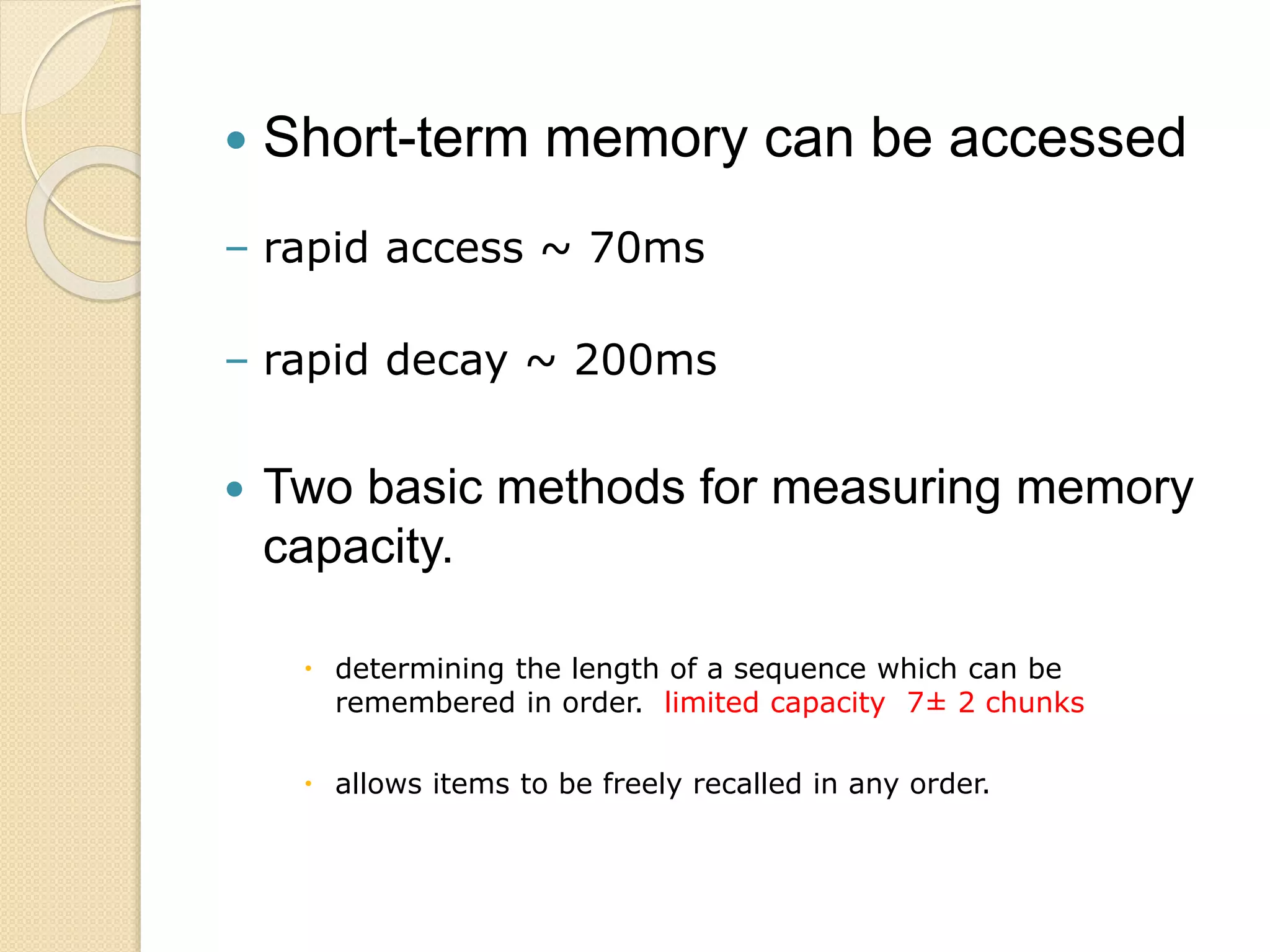 HCI Fundamentals - Part 2 : Human memory and thinking | PPT