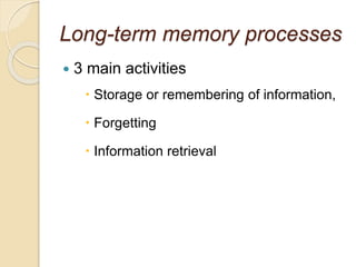 HCI Fundamentals - Part 2 : Human memory and thinking | PPT