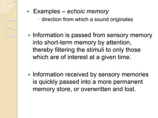 HCI Fundamentals - Part 2 : Human memory and thinking | PPT