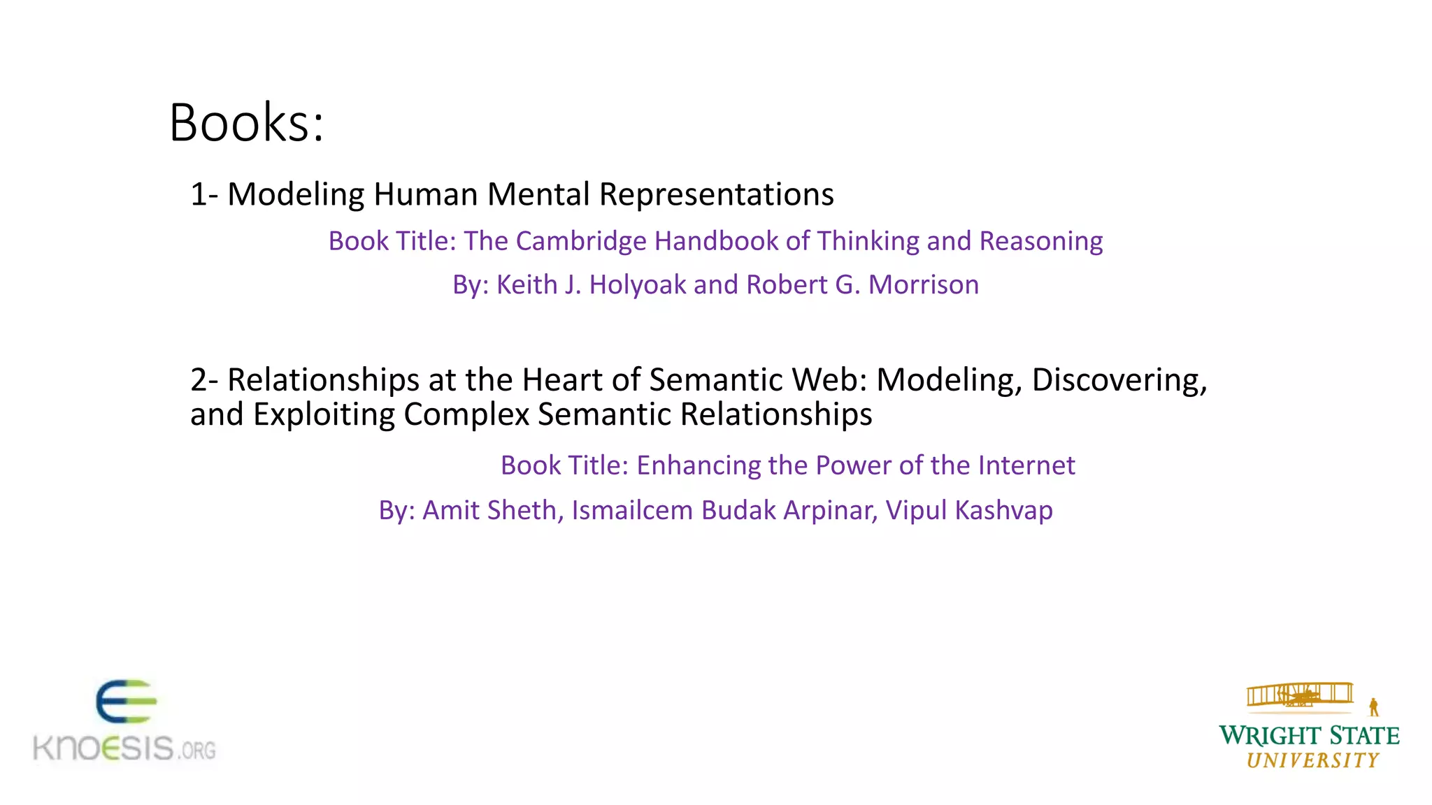 Semantic Cognitive And Perceptual Computing Human Mental Representation Ppt
