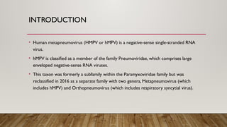 Human metapneumovirus | PPTX