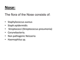 Human microbial flora | PPTX