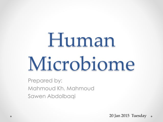 Human microbiome | PPTX