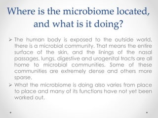 Human microbiome | PPTX