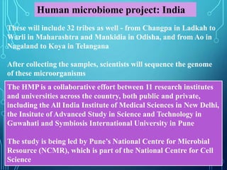 human microbiome project new.pptx | Biological Sciences | Science