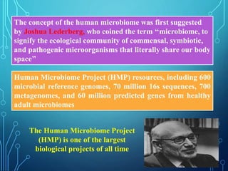 human microbiome project new.pptx | Biological Sciences | Science
