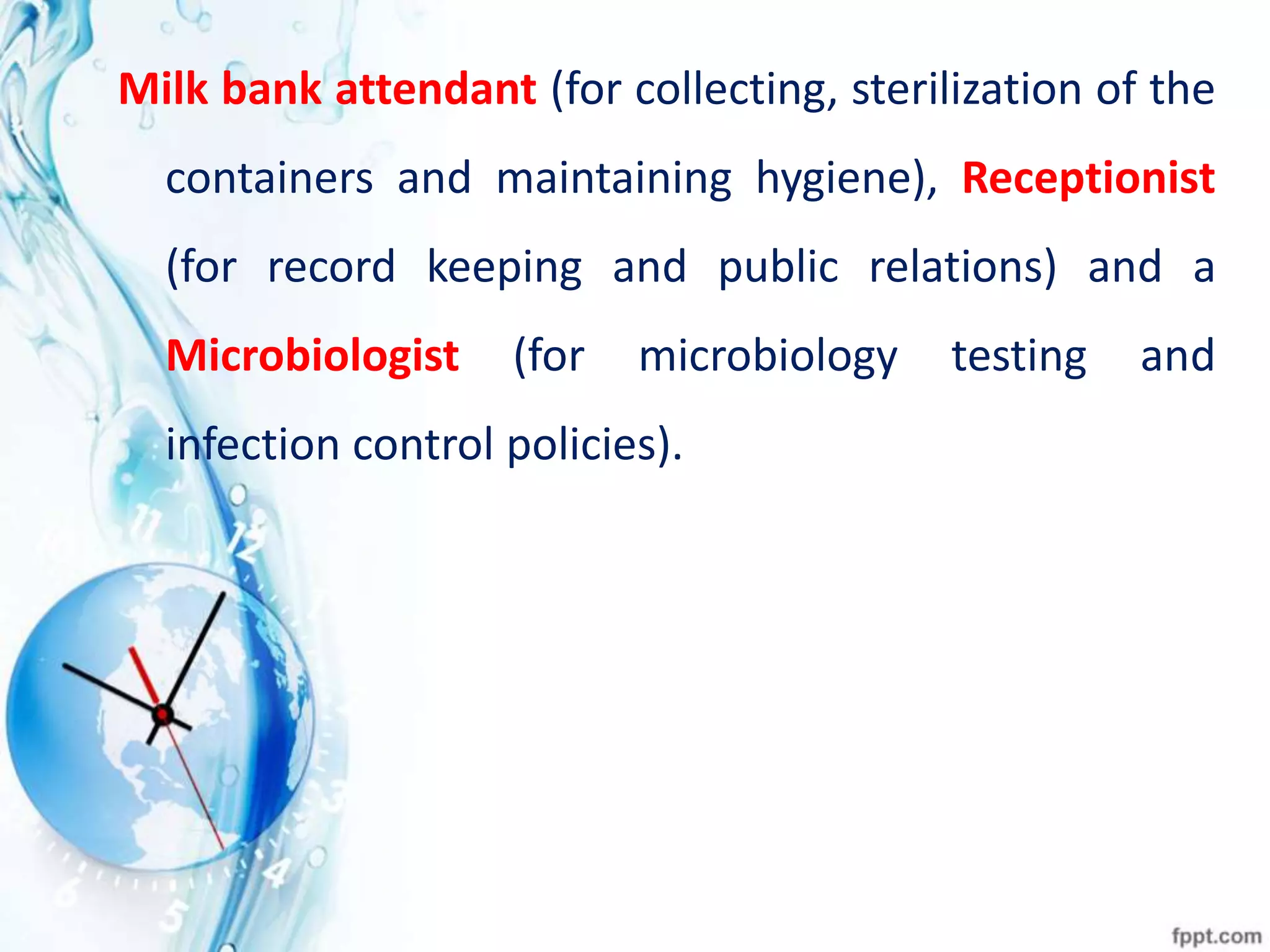 Human milk banking presentation | PPTX