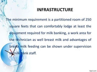 Human milk banking presentation | PPTX