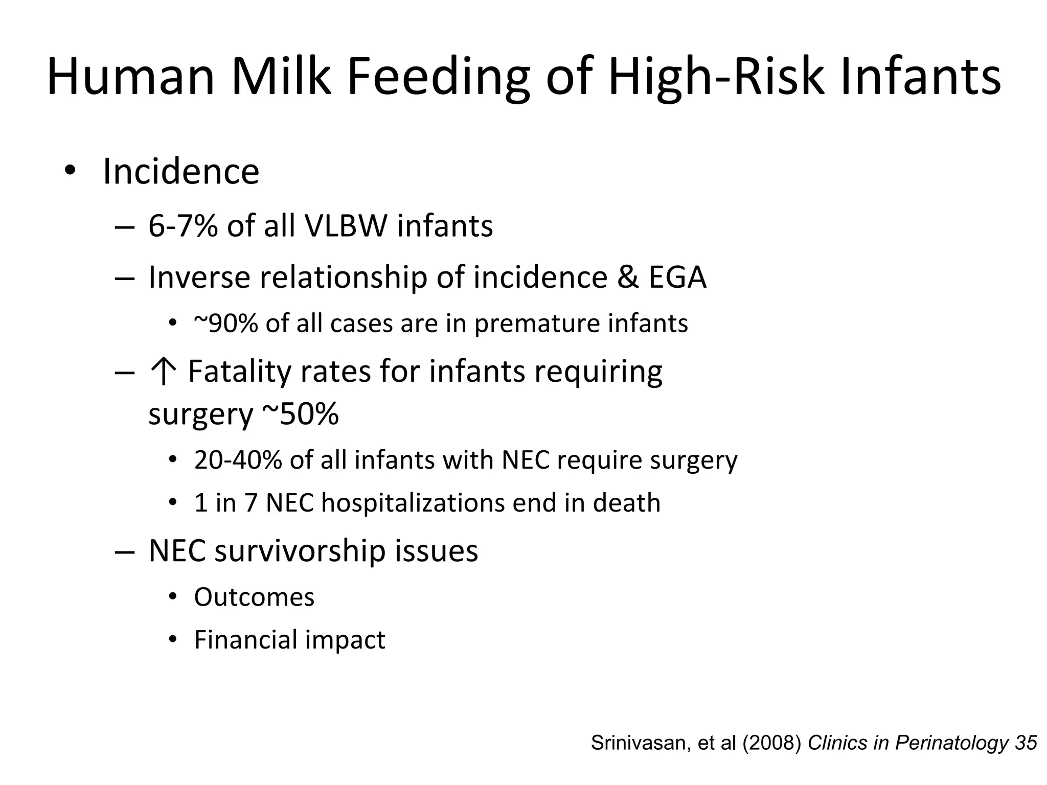 Human Milk Feeding in the NICU | PPT