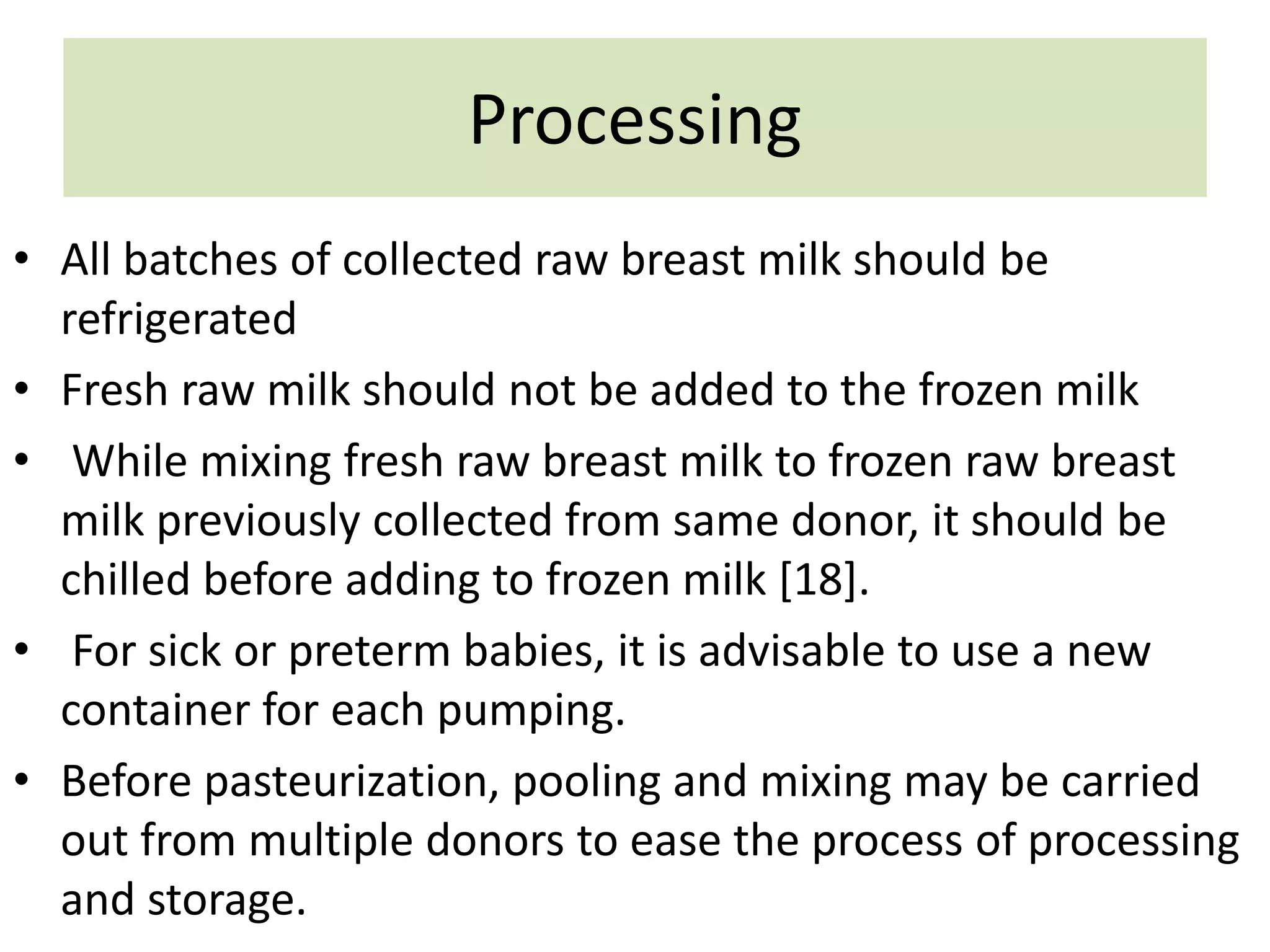Human milk storage & banking | PPTX