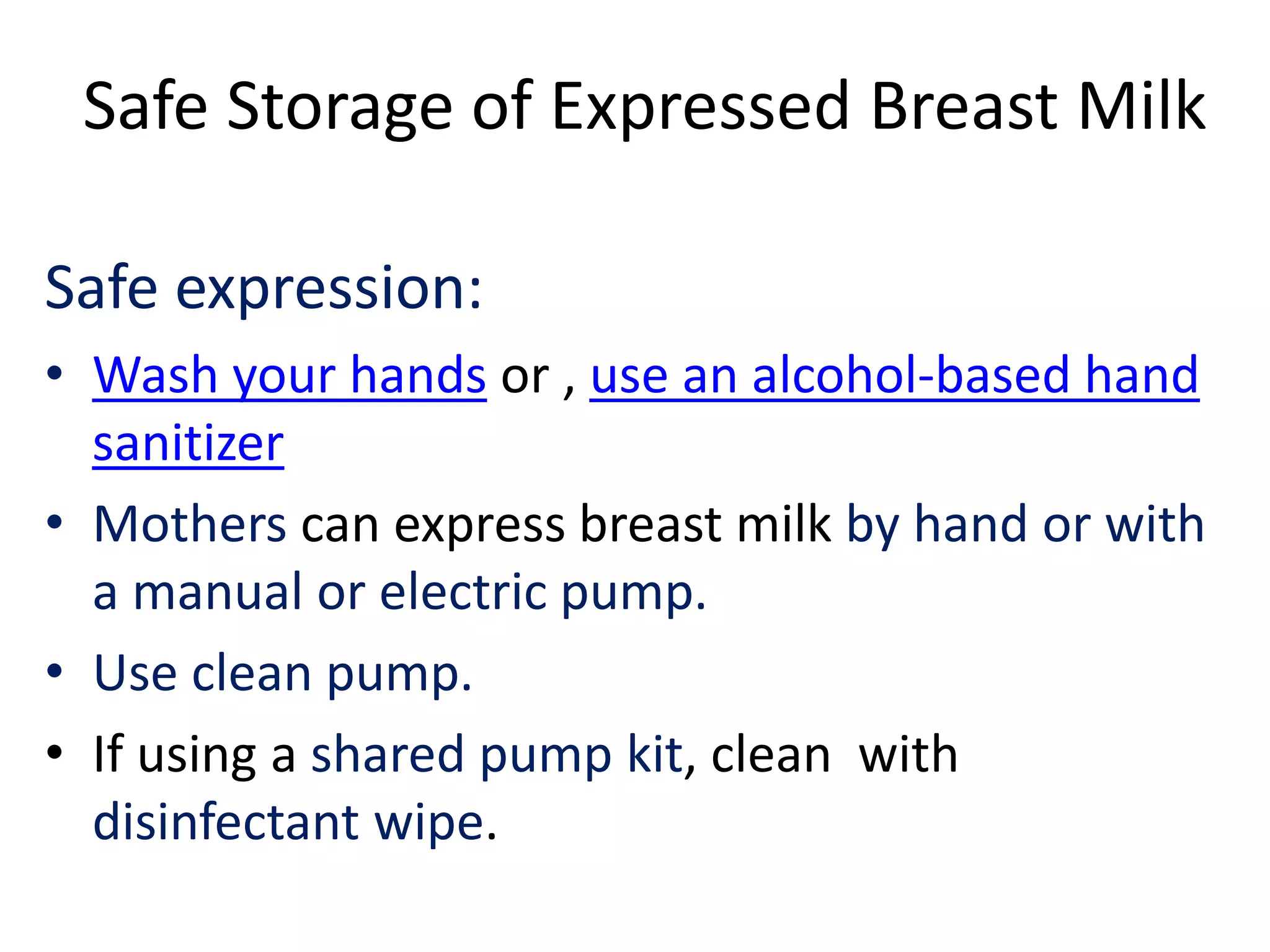 Human milk storage & banking | PPTX