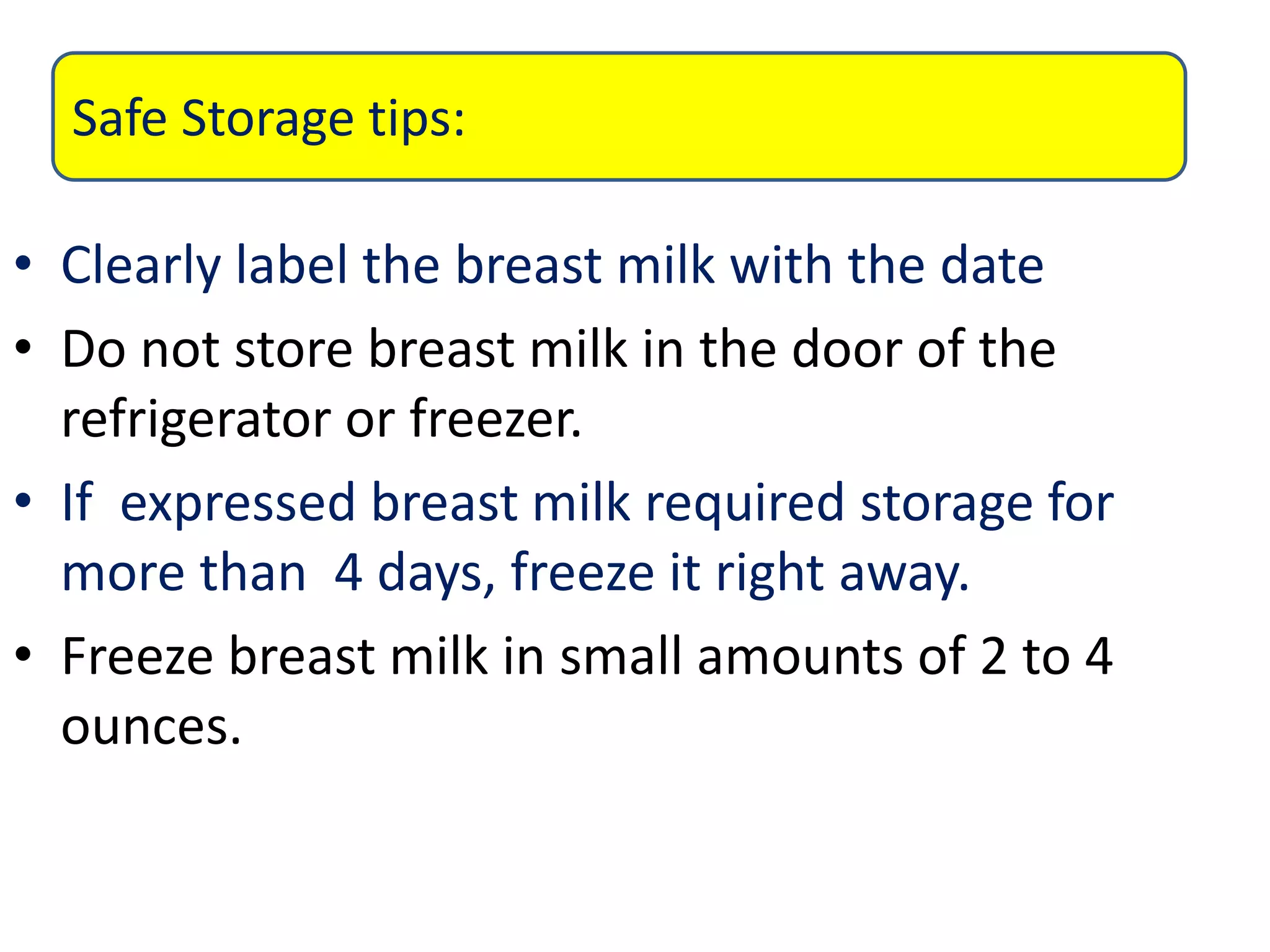 Human milk storage & banking | PPTX