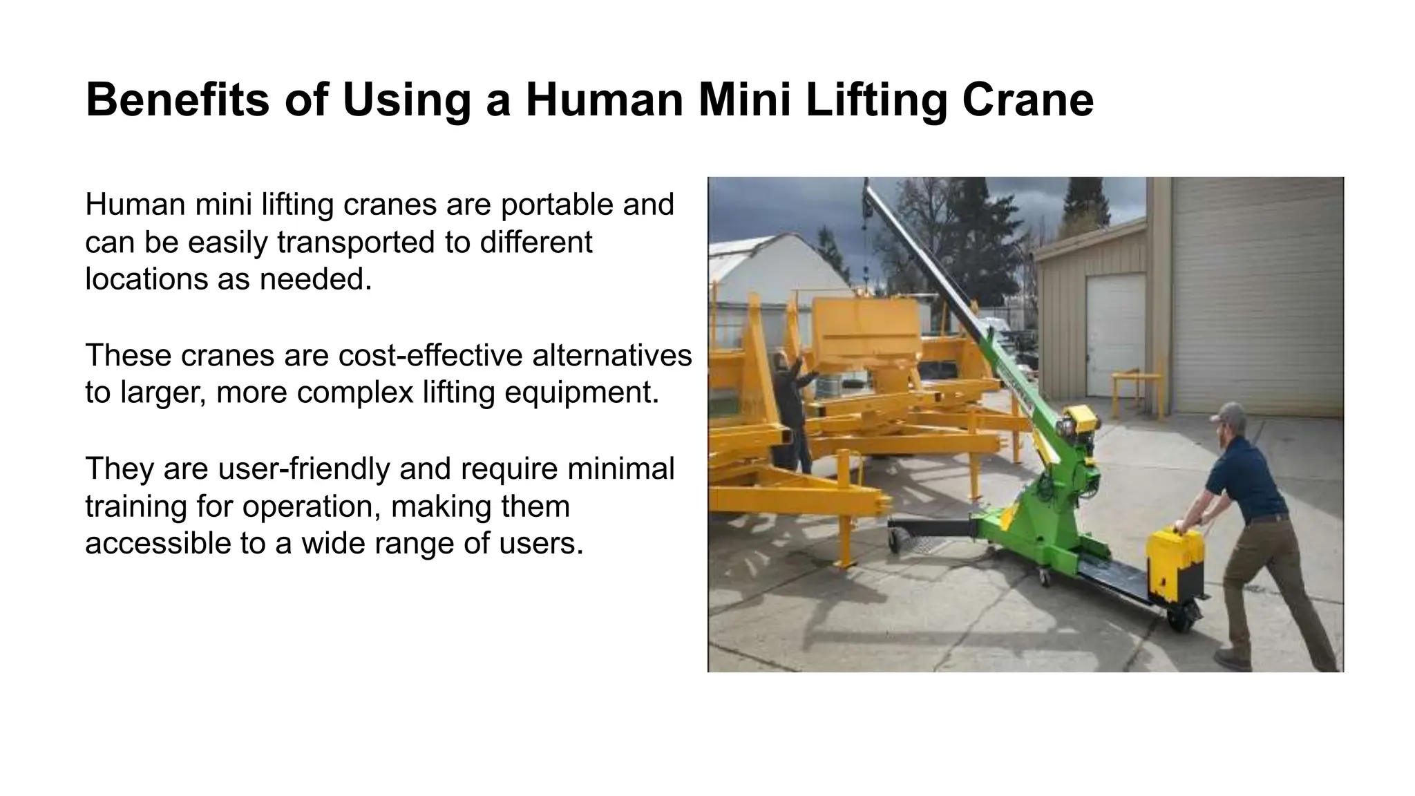 Human Mini Lifting Crane (1).pptx welcome to the | PPT