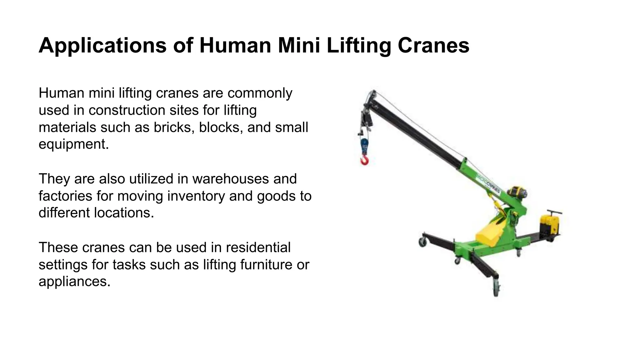 Human Mini Lifting Crane (1).pptx welcome to the | PPT