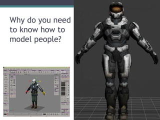 Intro to 3D modeling a human | PPTX
