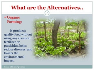 Human & modern agriculture | PPTX
