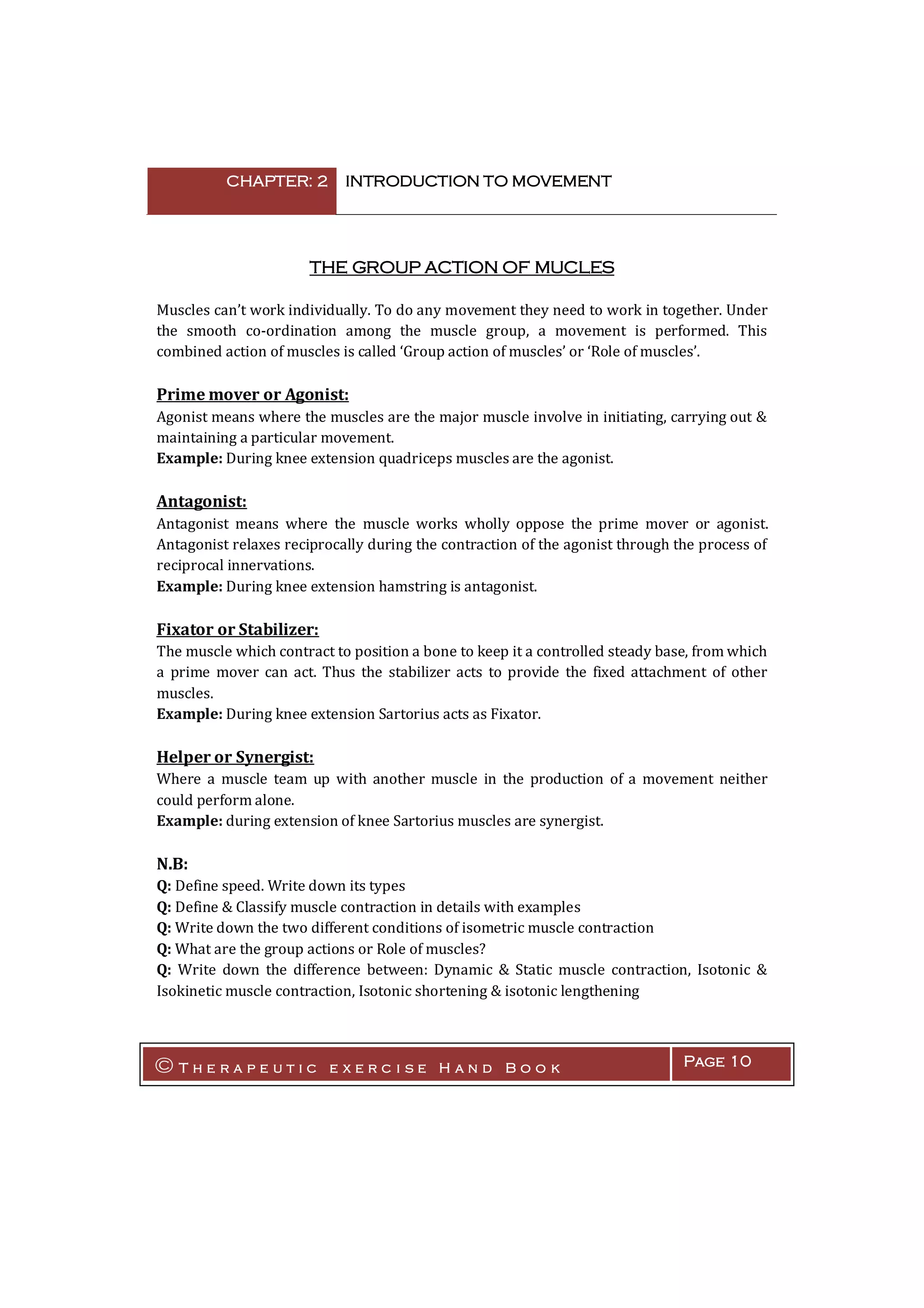 Human movement | PDF