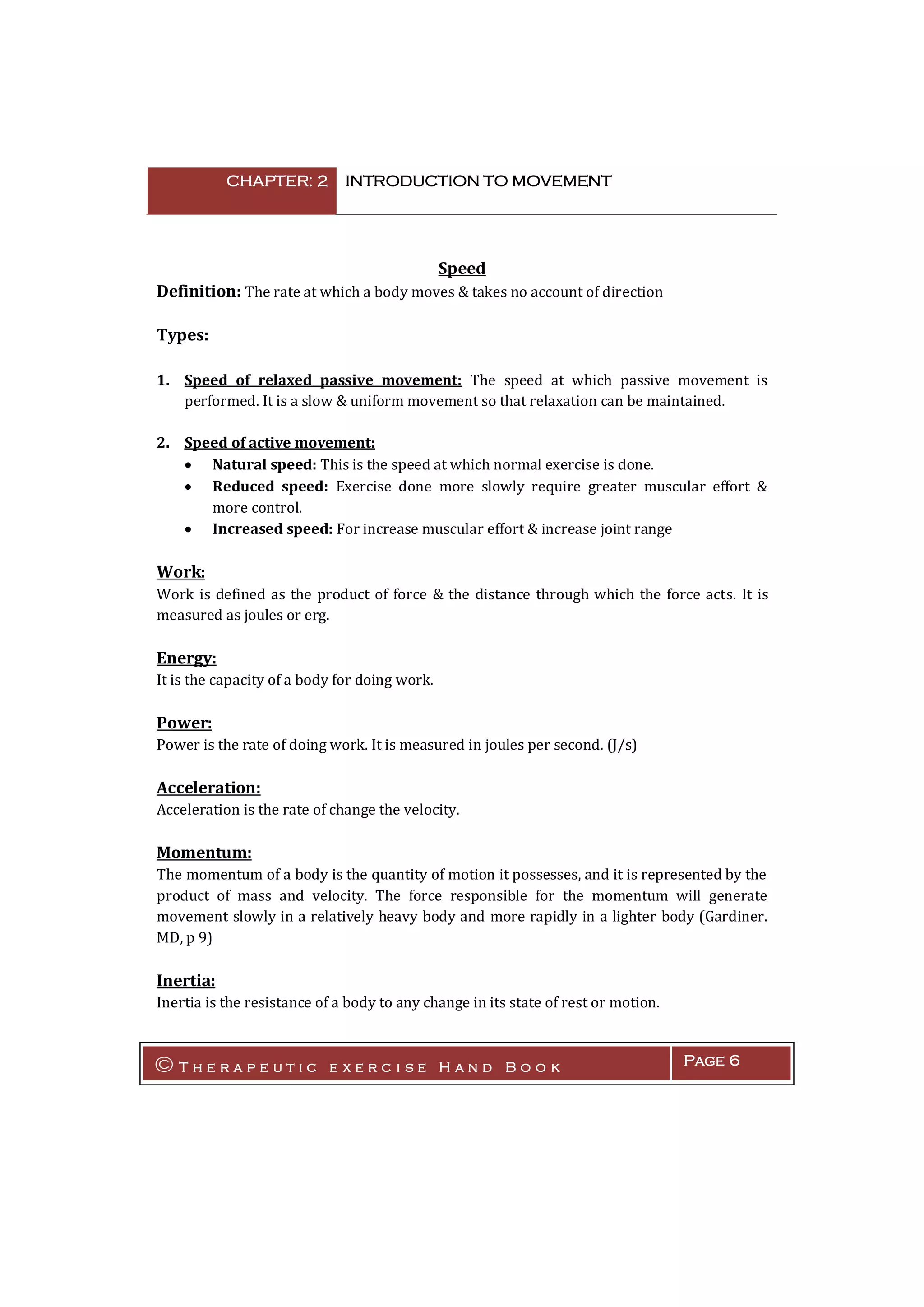 Human movement | PDF