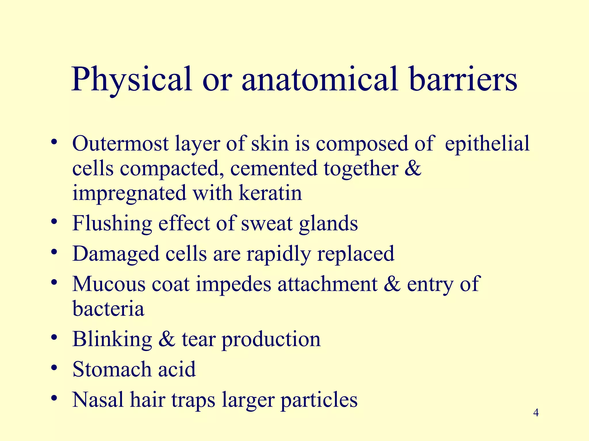 Human natural defence system | PPS