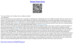 Human Nature | PDF