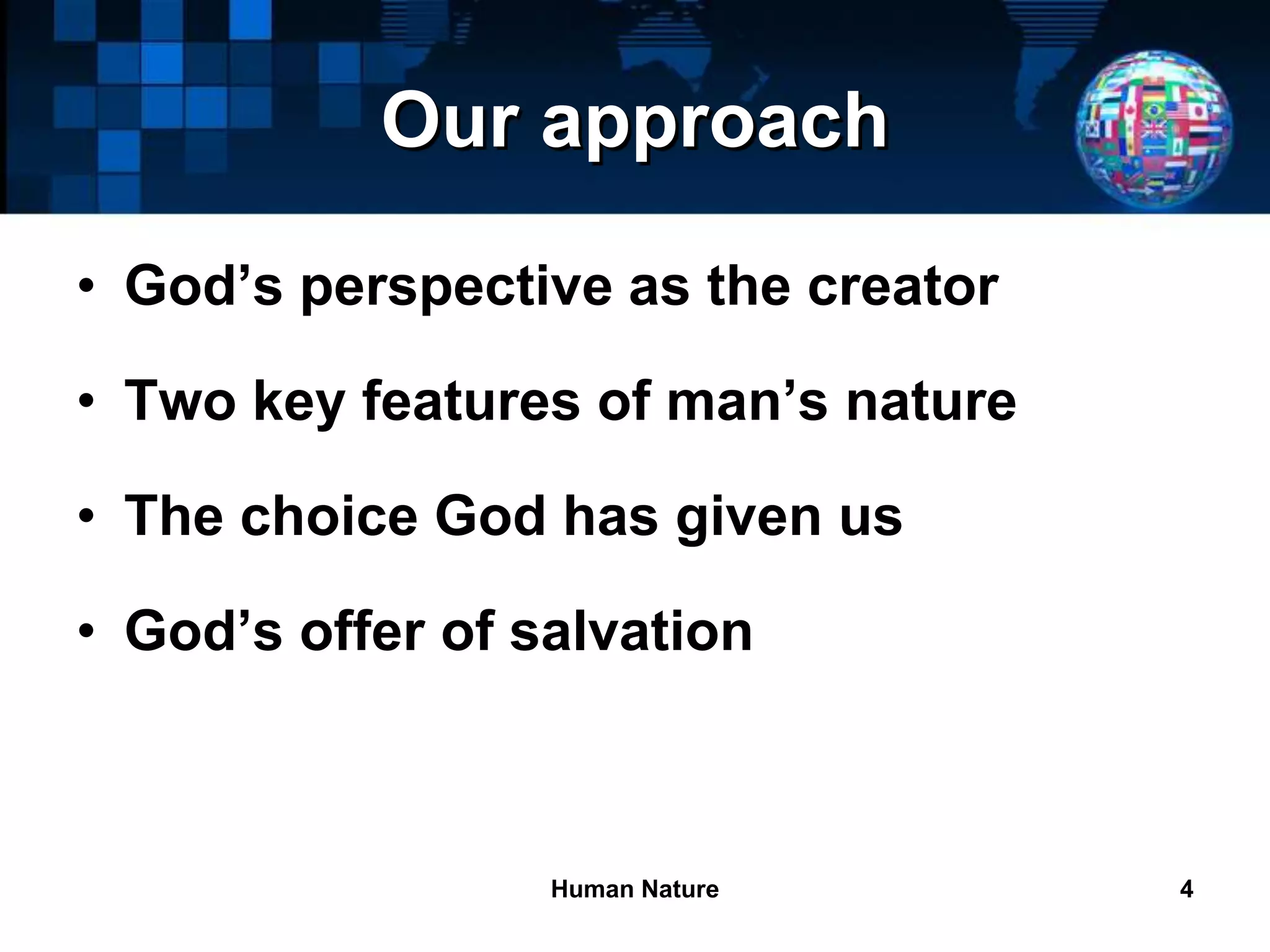 Human nature – god’s view | PPTX