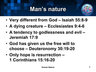 Human nature – god’s view | PPTX