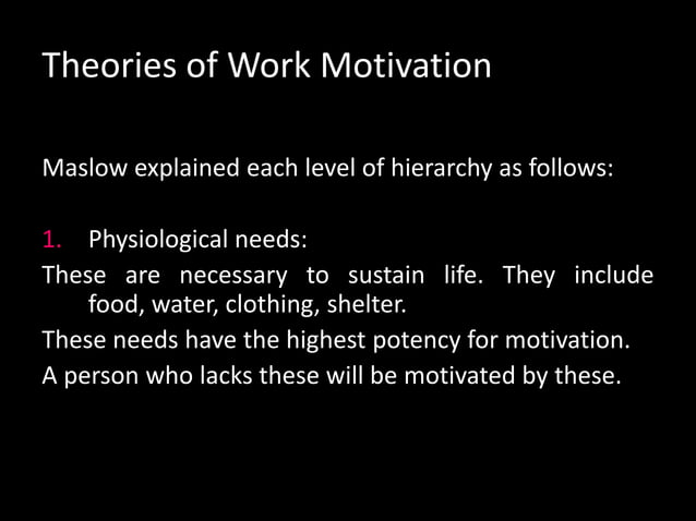 Human Need Maslows | PPT