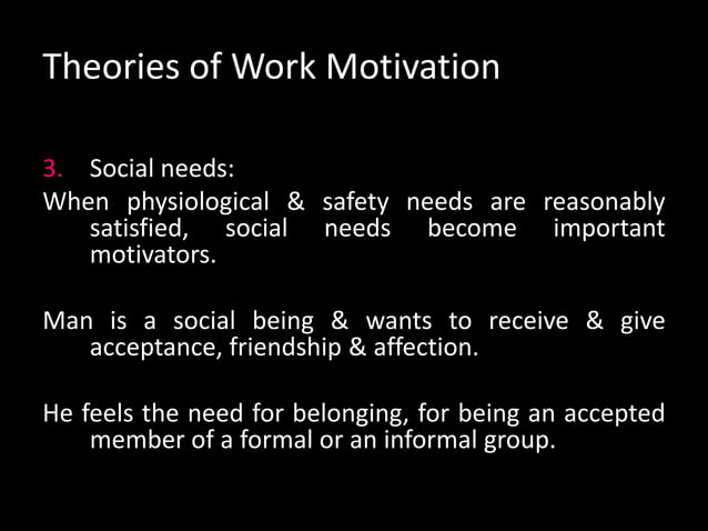 Human Need Maslows | PPT