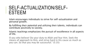 Humans needs According to islamic psychology | PPTX
