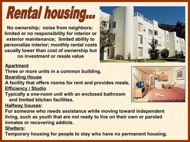 Human Needs in Housing | PPT