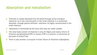 Human nutrition, vitamin B1(Thiamine) | PPT