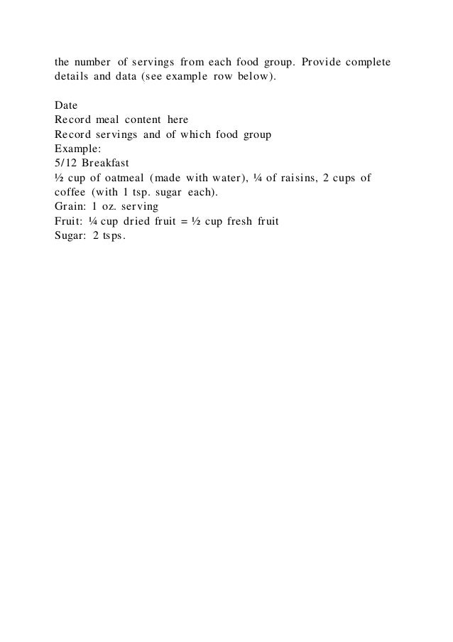 Human NutritionModule 03 Nutritional Intake WorksheetName | PDF