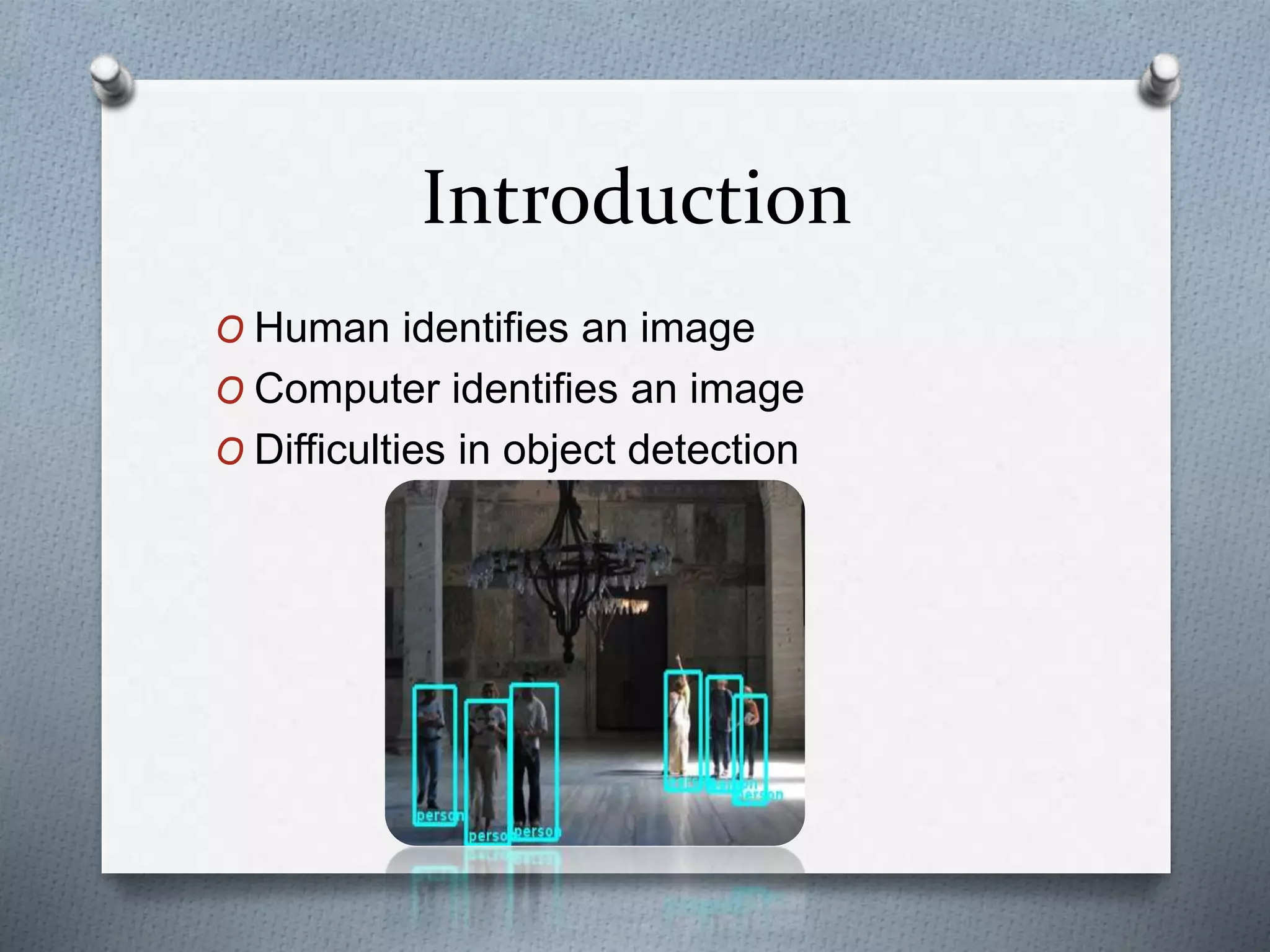 Human, object detection | PPT