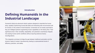 Integration of Humanoid Robots for Automation in Smart Factory ...