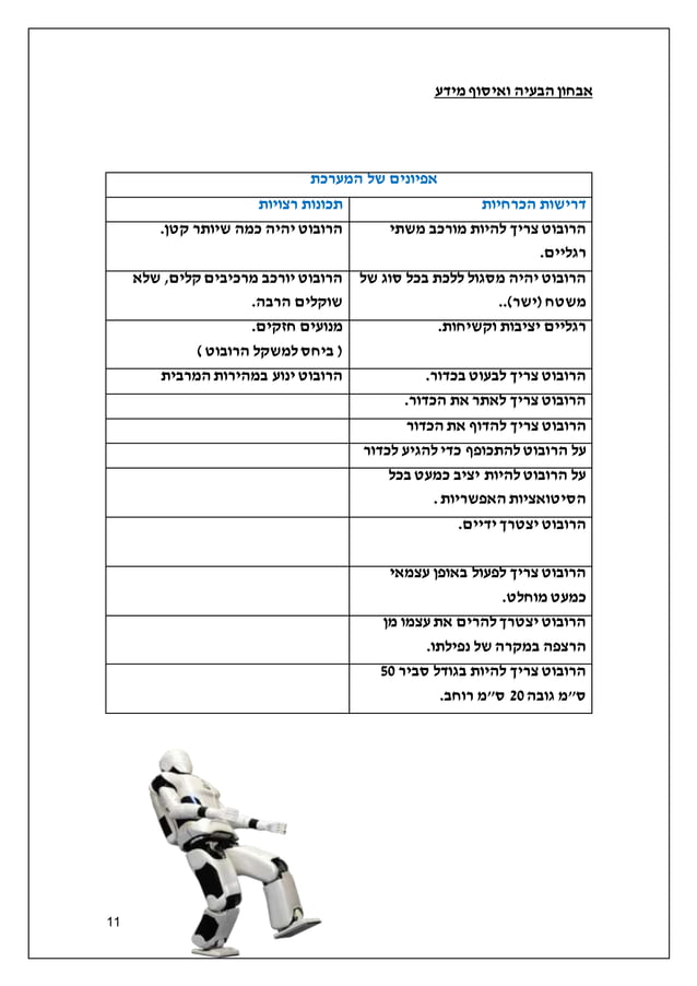 Humanoid project | PDF