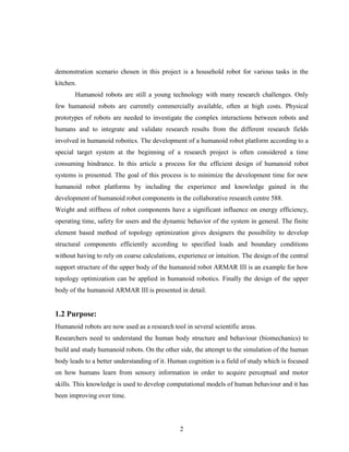 Humanoid project report | PDF