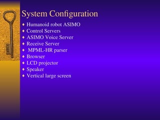 Humanoid Robot Presentation Through Multimodal | PPT