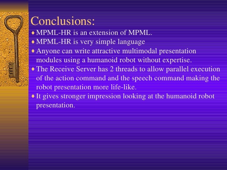 Humanoid Robot Presentation Through Multimodal