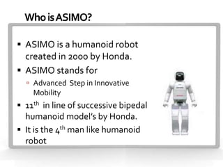 Humanoid robots | PPTX