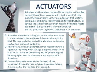 Humanoid robots | PPTX