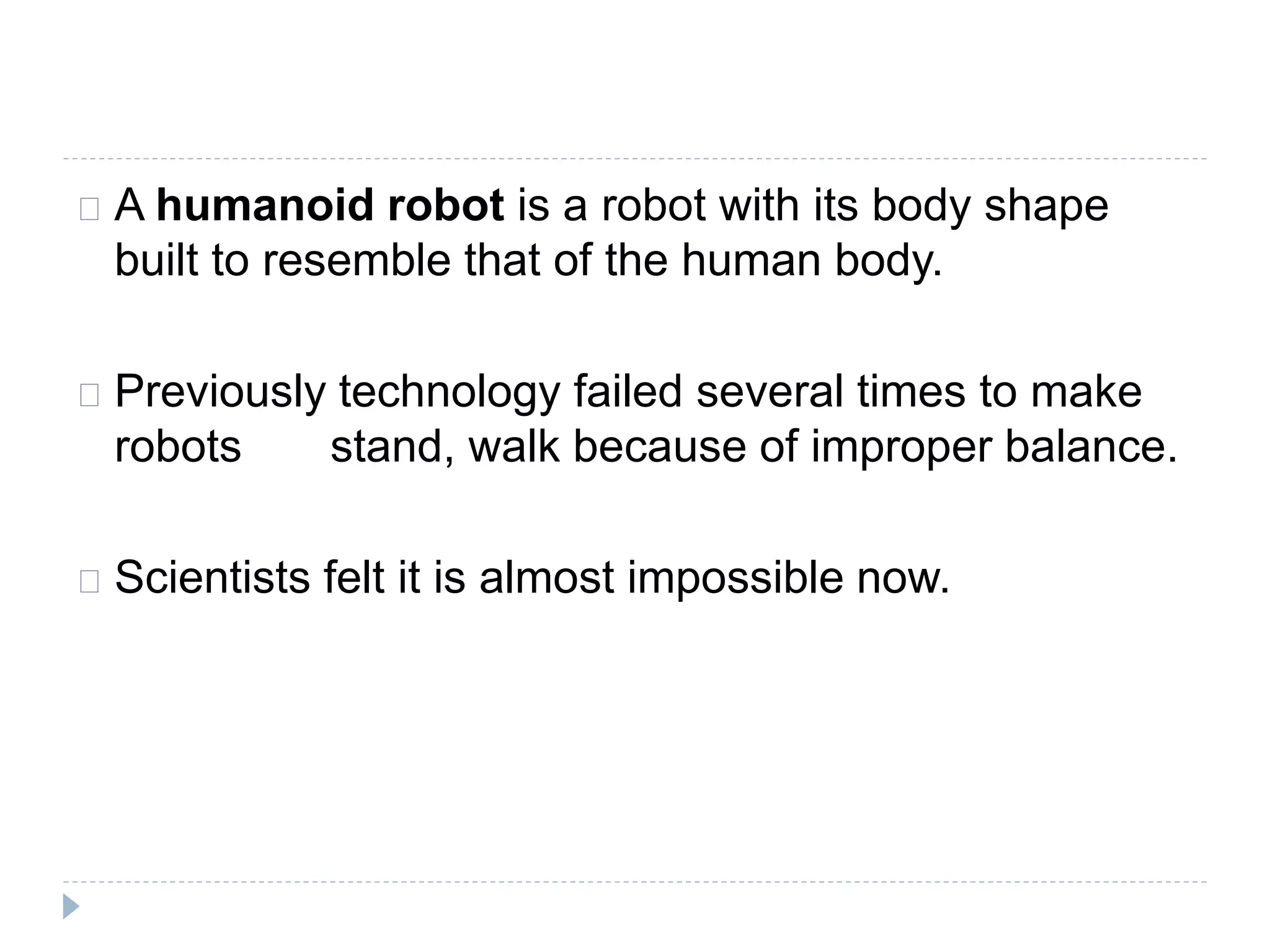 Intelligence of Humanoid robots | PPTX | Robotics | Technology & Computing