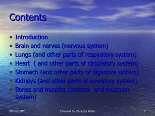 Human Organs | PPT