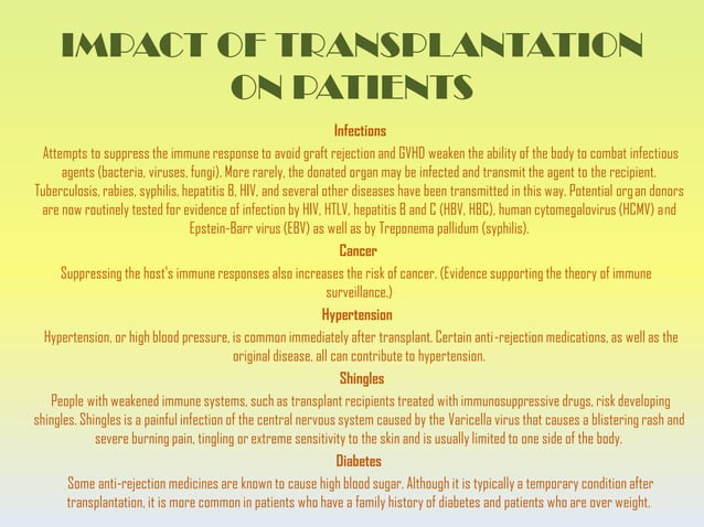 Human organ transplantation | PPTX | Surgery | Medical Health