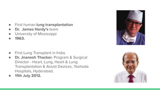 Human Organ transplantation History, Medico-legal aspect and Recent ...