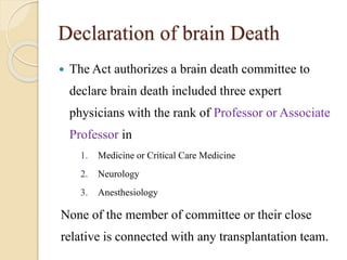 Human Organ Transplantation Act In Bangladesh And Cadaveric CME.pptx