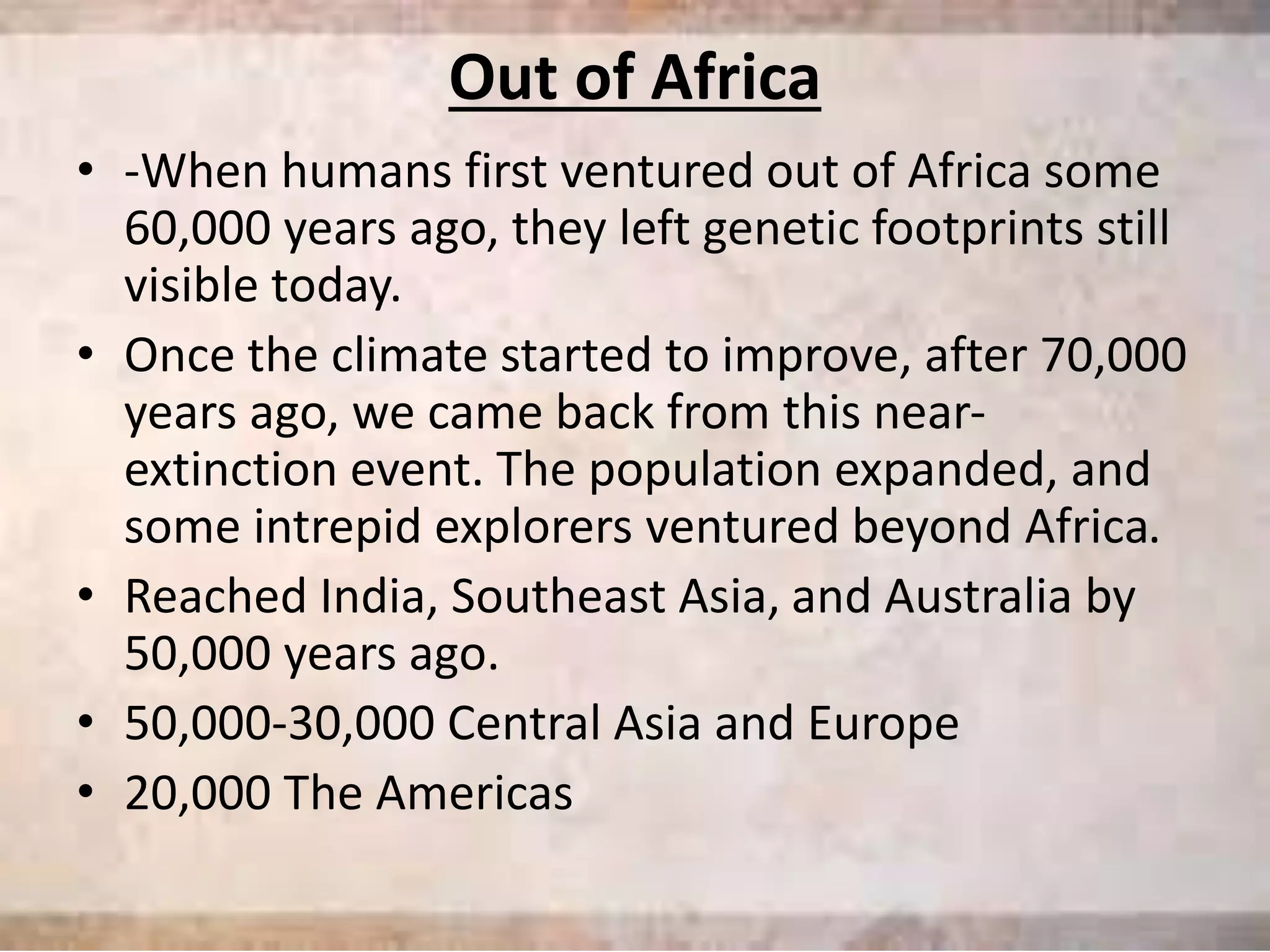 WH 1111, Human Origins and the Beginning of History | PPTX