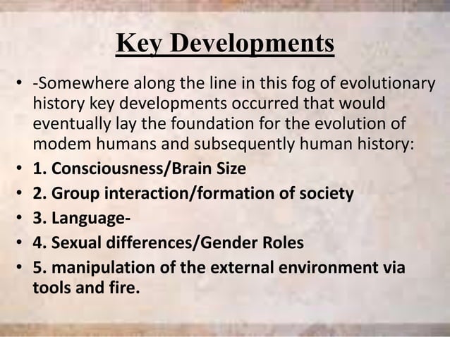 WH 1111, Human Origins and the Beginning of History | PPTX